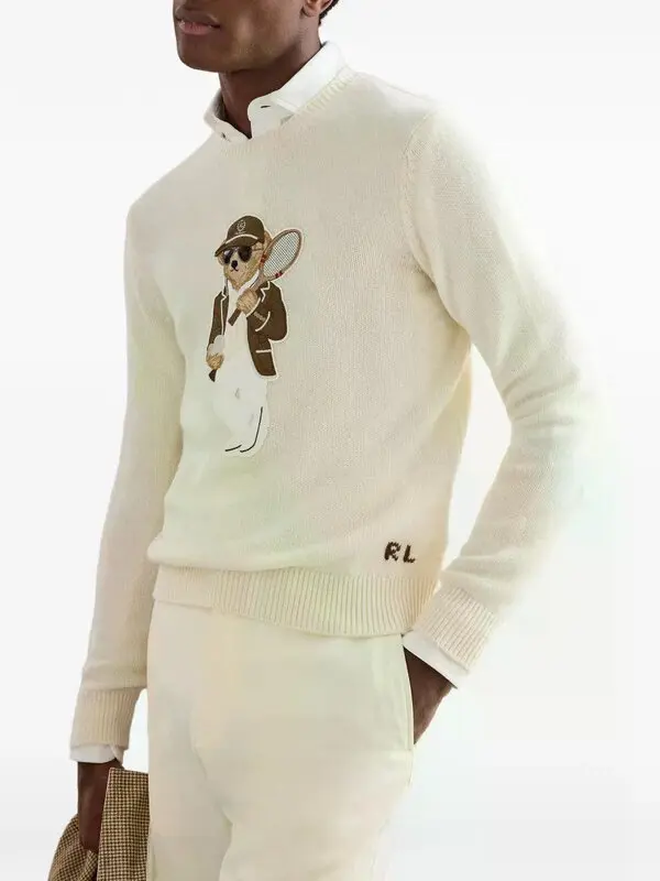 Ralph Lauren Purple Label Polo Bear Cashmere Sweater