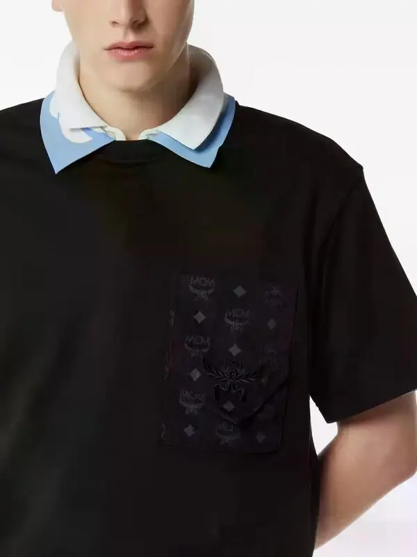 Mcm Visetos Print Pocket T-shirt