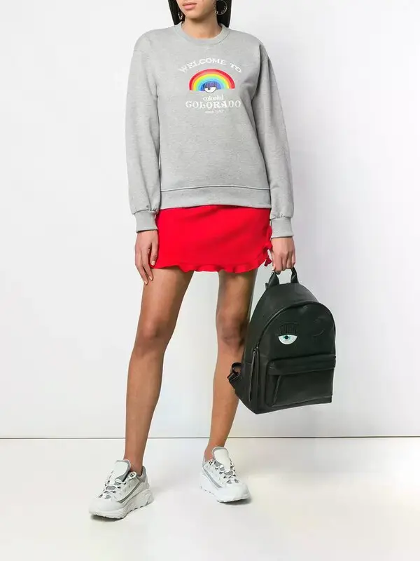 CHIARA FERRAGNI Rainbow Print Sweatshirt