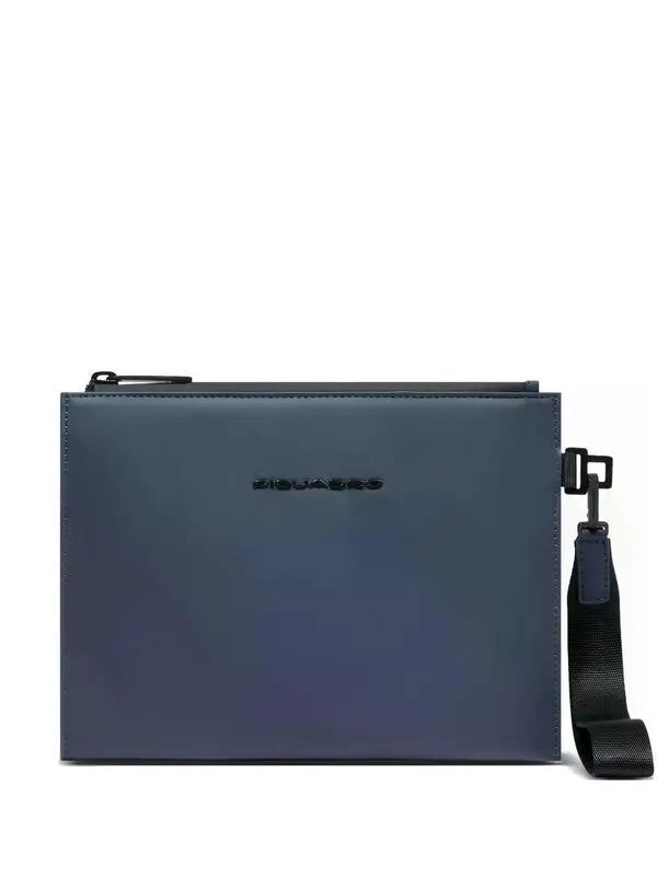 PIQUADRO Detachable Strap Clutch Bag - Blue