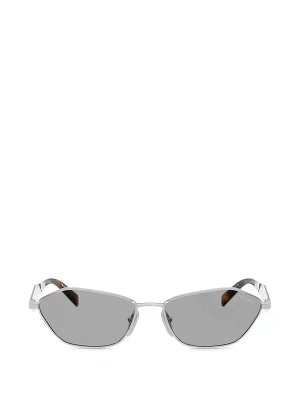 Prada Geometric-frame Sunglasses - Silver