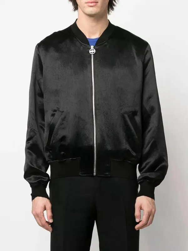 LANVIN Embellished Logo Bomber Jacket