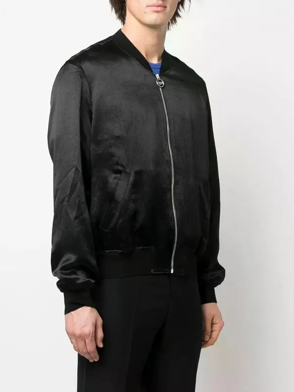LANVIN Embellished Logo Bomber Jacket