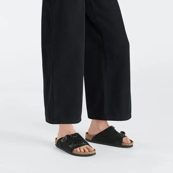 BIRKENSTOCK Zurich Tech Buckle Detailed Sandals - Black