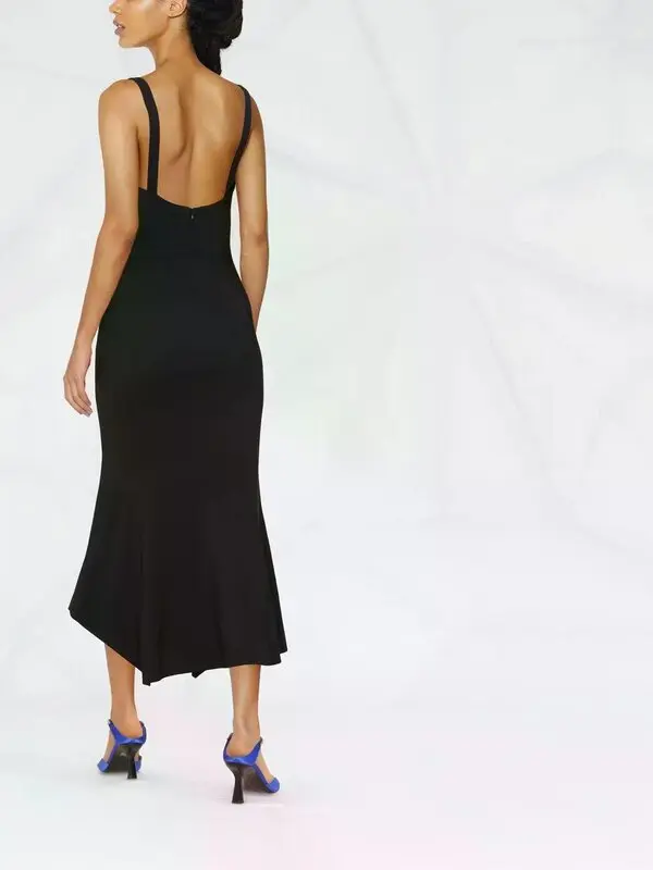 Alexandre Vauthier Wool-silk Blend Flared Hem Dress