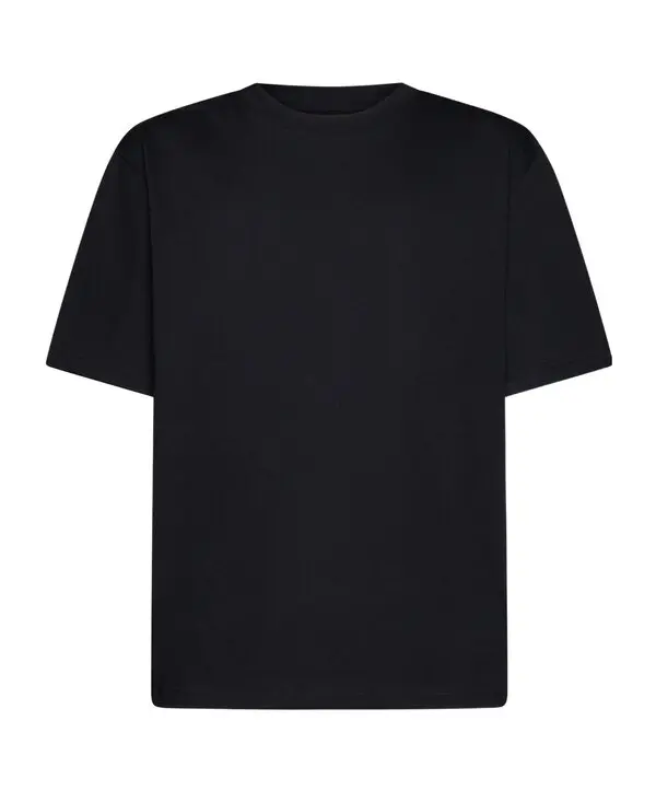 Studio Nicholson Lay Logo Detailed Crewneck T-shirt - Black