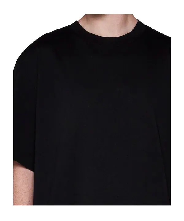 Studio Nicholson Lay Logo Detailed Crewneck T-shirt - Black