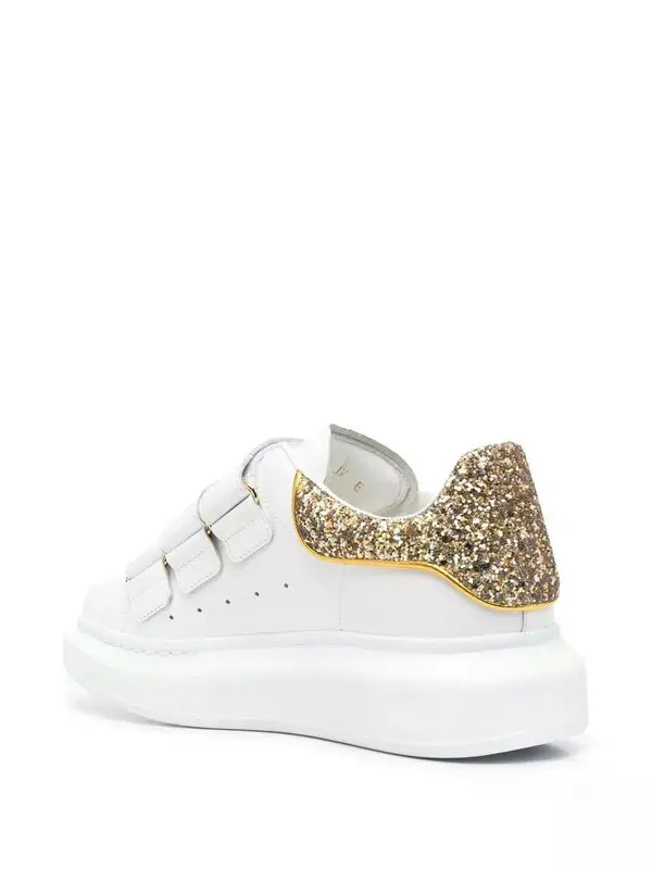 Alexander McQueen Touch-strap Low-top Sneakers - White