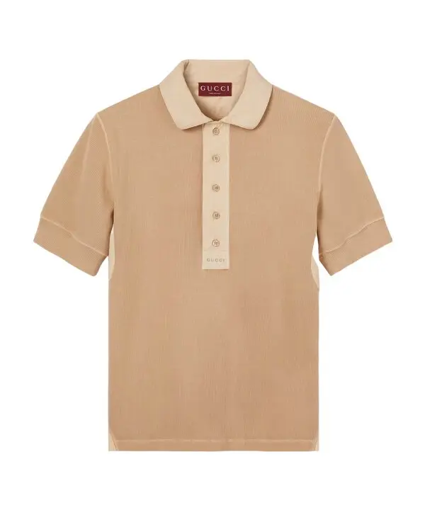Gucci Logo Embroidered Polo Shirt