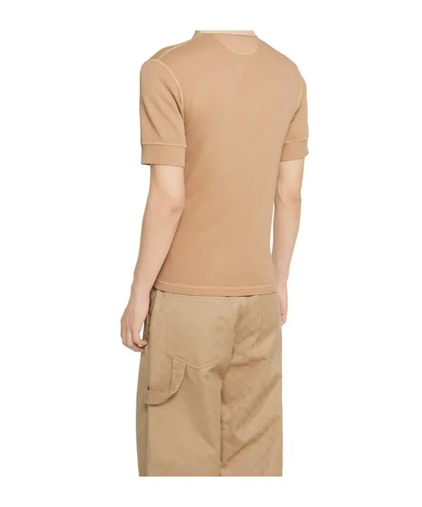 Gucci Logo Embroidered Polo Shirt