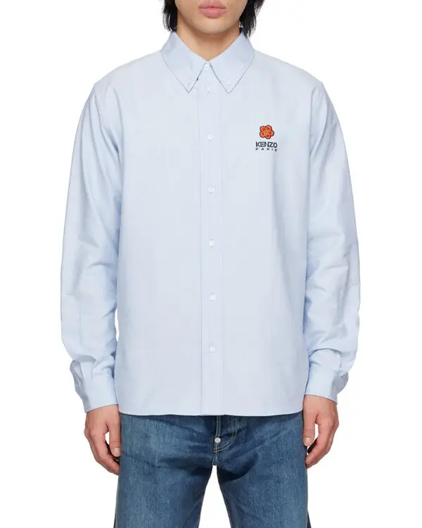Kenzo Boke Flower Logo Embroidered Buttoned Shirt