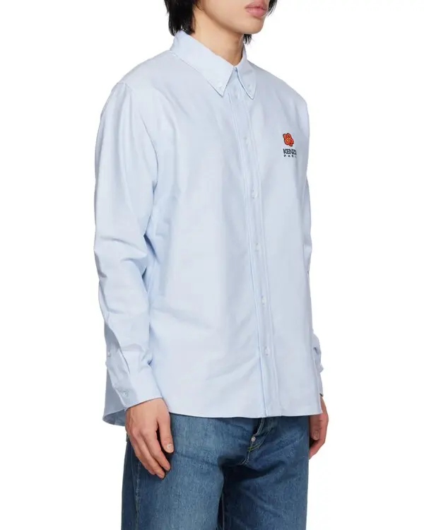 Kenzo Boke Flower Logo Embroidered Buttoned Shirt