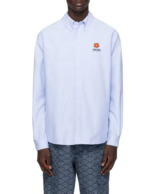 Kenzo Boke Flower Logo Embroidered Buttoned Shirt