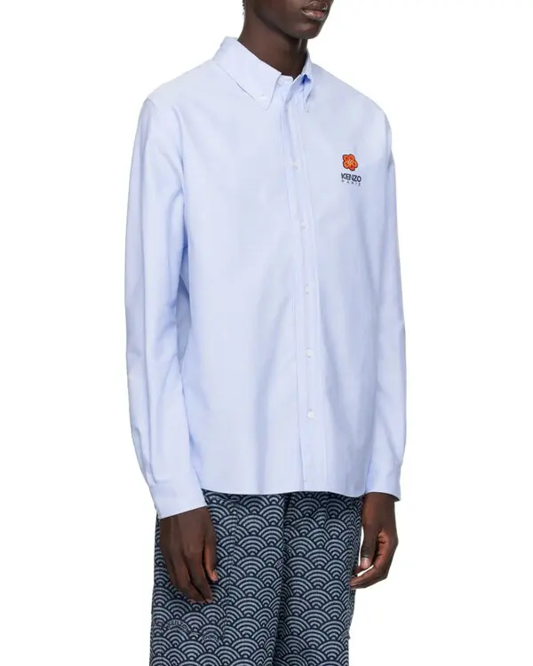 Kenzo Boke Flower Logo Embroidered Buttoned Shirt