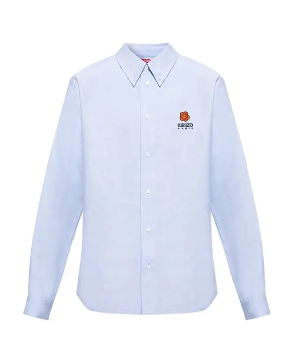 Kenzo Boke Flower Logo Embroidered Buttoned Shirt - No