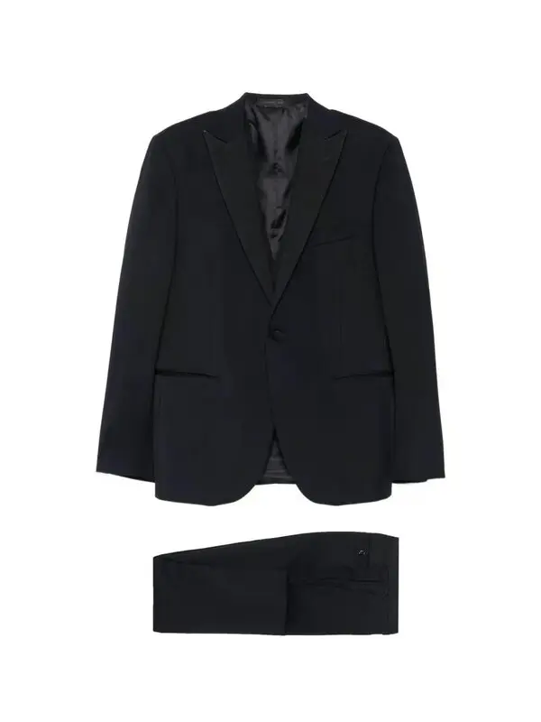Corneliani Peak-lapel Single-breasted Suit - Blue