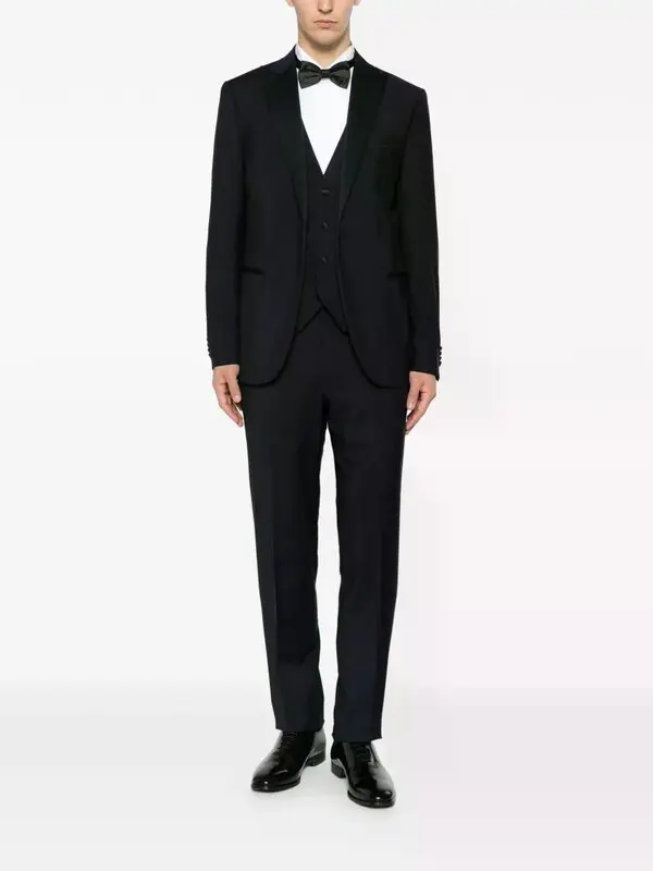 Corneliani Peak-lapel Single-breasted Suit - Blue