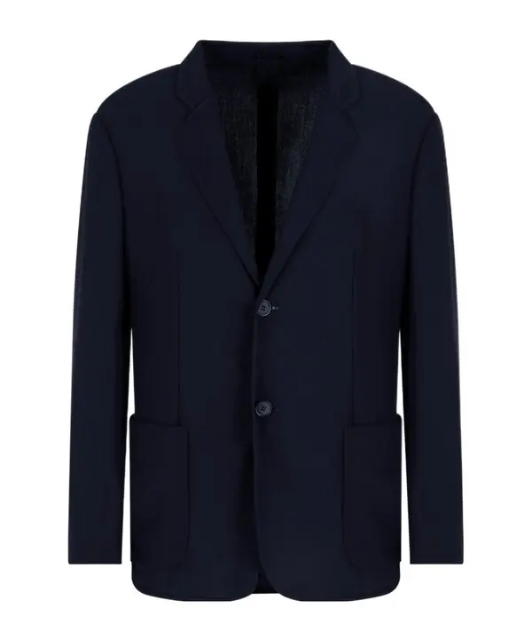 Giorgio Armani Wool Blazer - Black