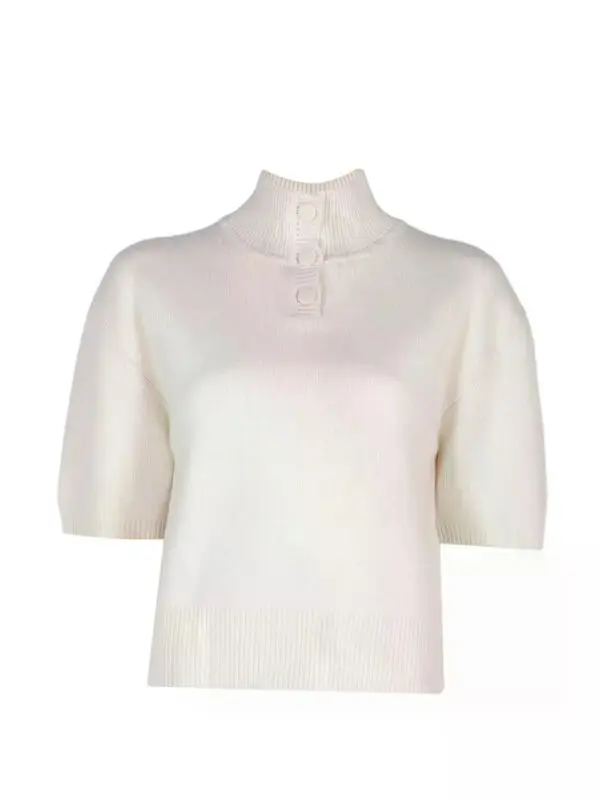 Brandon Maxwell Kinley Short-sleeve Sweater