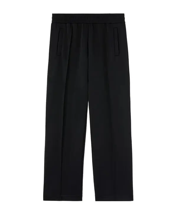 Palm Angels Curved Logo Printed Sweatpants - Black