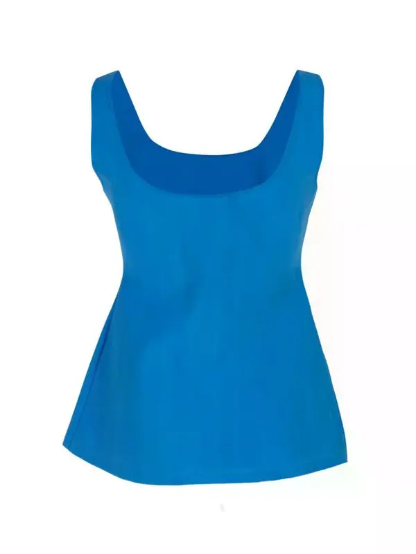 HIGH SPORT Sleeveless Square Neck Top - Blue