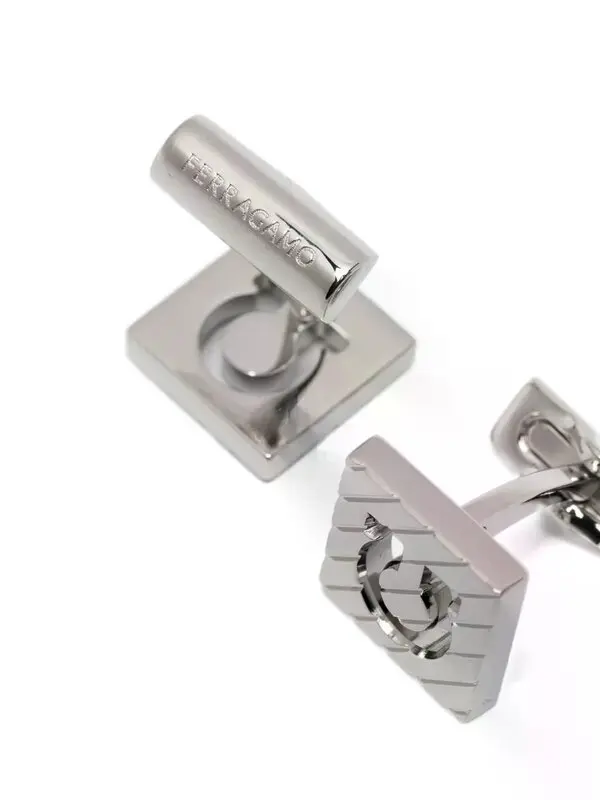 FERRAGAMO Gancini Engraved Cufflinks