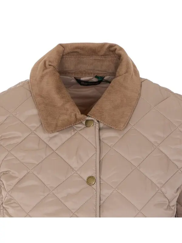 Barbour Deveron Quilted Jacket With Corduroy Collar