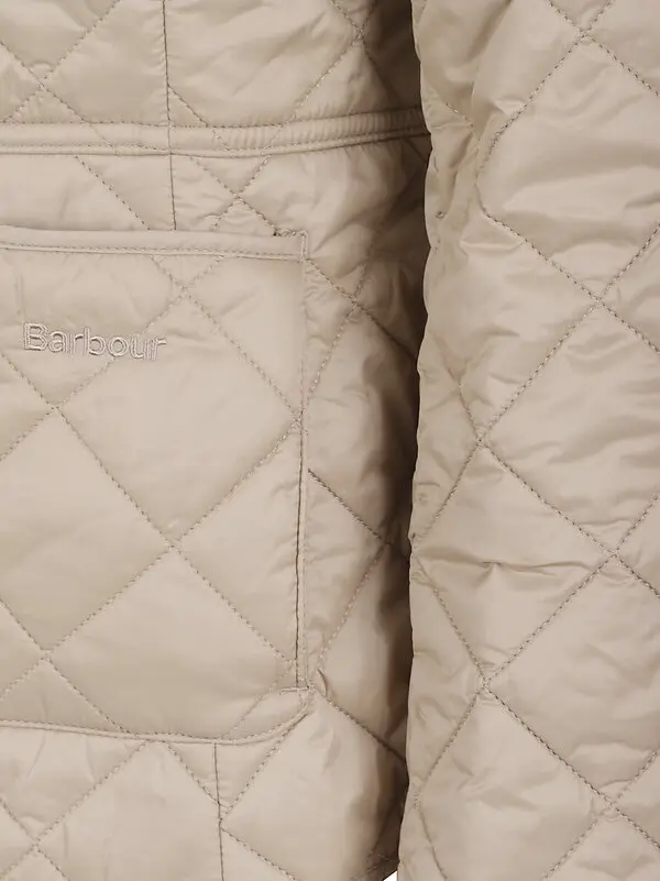 Barbour Deveron Quilted Jacket With Corduroy Collar
