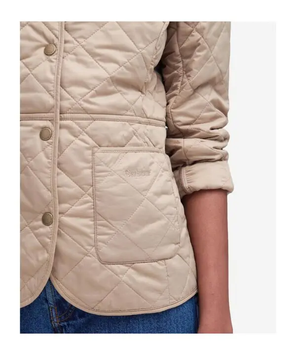 Barbour Deveron Quilted Jacket With Corduroy Collar