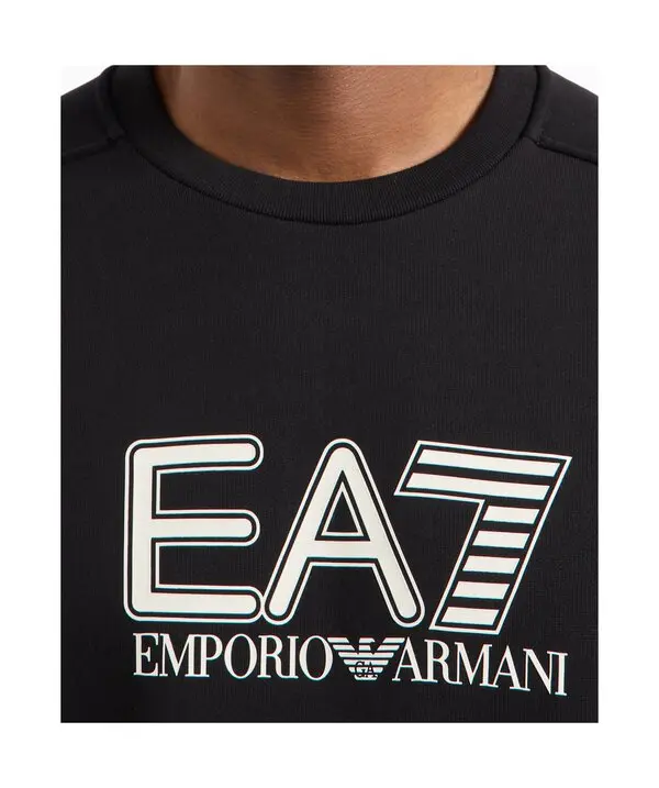 EA7 Logo Tape Crewneck Sweatshirt