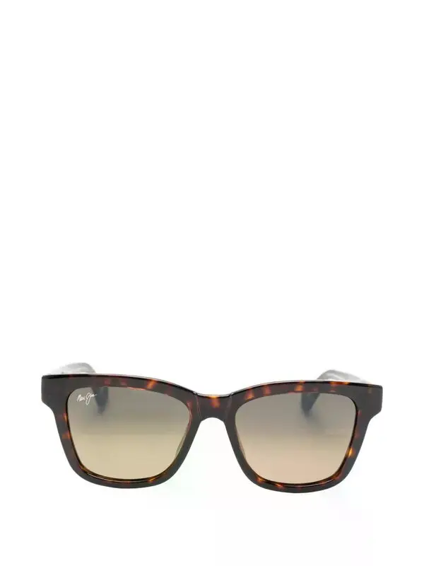 Maui Jim Tortoiseshell-effect Square-frame Sunglasses - Brown
