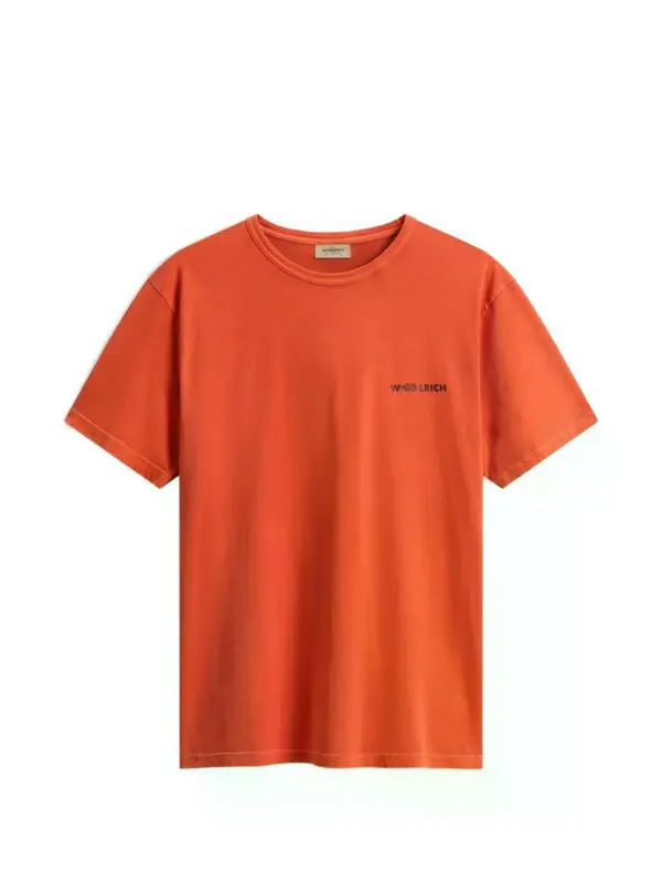 Woolrich Garment-dyed Graphic-print T-shirt