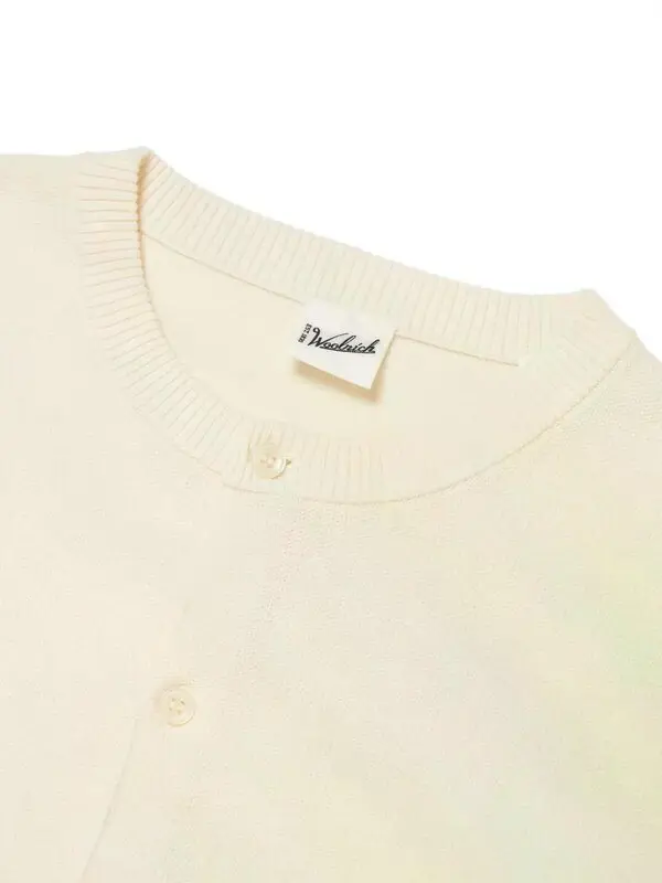 Woolrich Pique-knit Crew-neck Cardigan