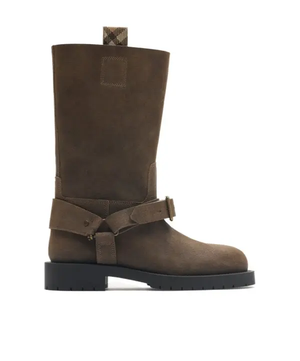 Burberry Soft Saddle Low Boots - Lake