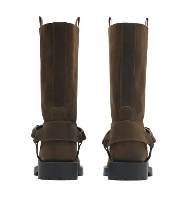 Burberry Soft Saddle Low Boots - Lake