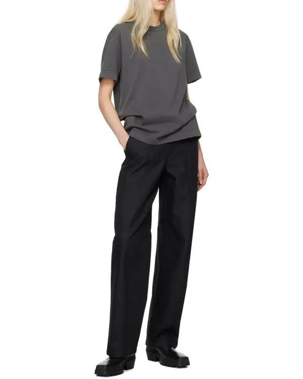 Alexander Wang Crewneck T-shirt With Embossed Logo