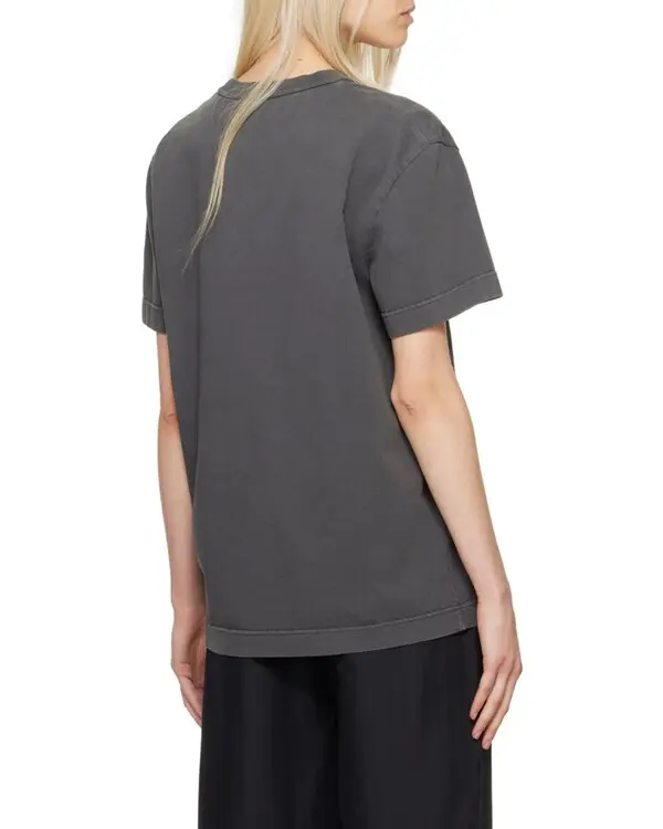 Alexander Wang Crewneck T-shirt With Embossed Logo