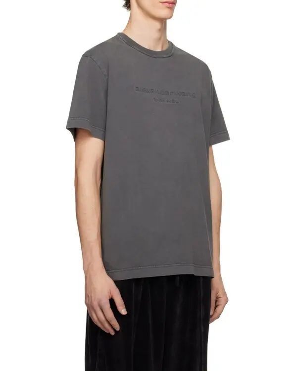 Alexander Wang Crewneck T-shirt With Embossed Logo