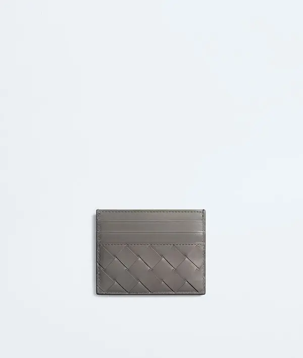 Bottega Veneta Intrecciato Credit Card Case - Midnight/basalt