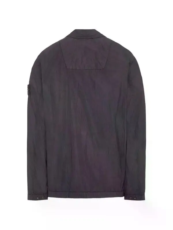 Stone Island Logo-patch Zip-up Overshirt