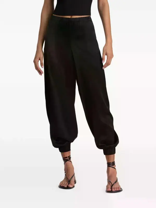 Alice + Olivia Declan Elasticated-cuff Trousers - Black