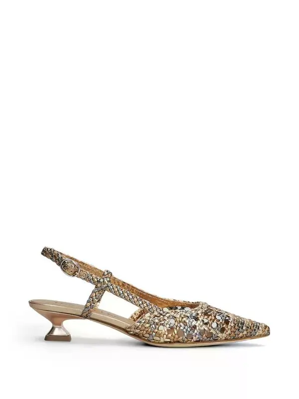 THE SELLER Woven Slingback Pumps