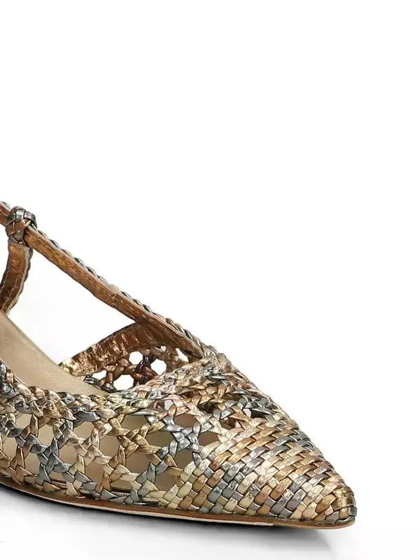 THE SELLER Woven Slingback Pumps
