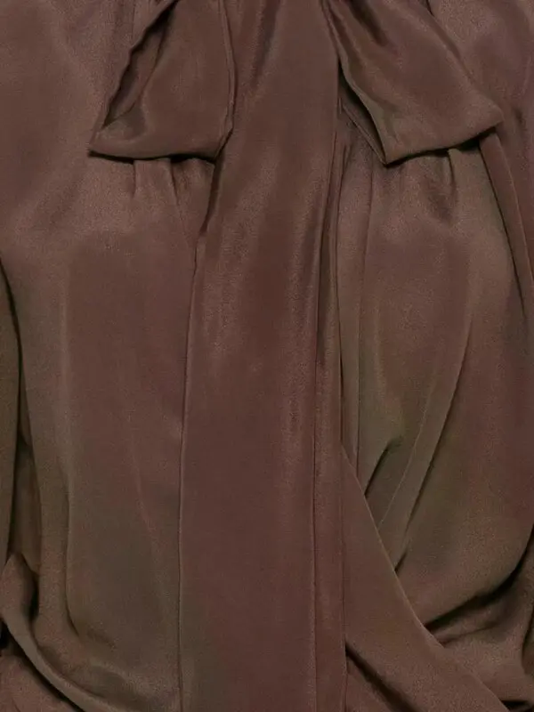 Federica Tosi Wrap-style Blouse With Pussy-bow Collar