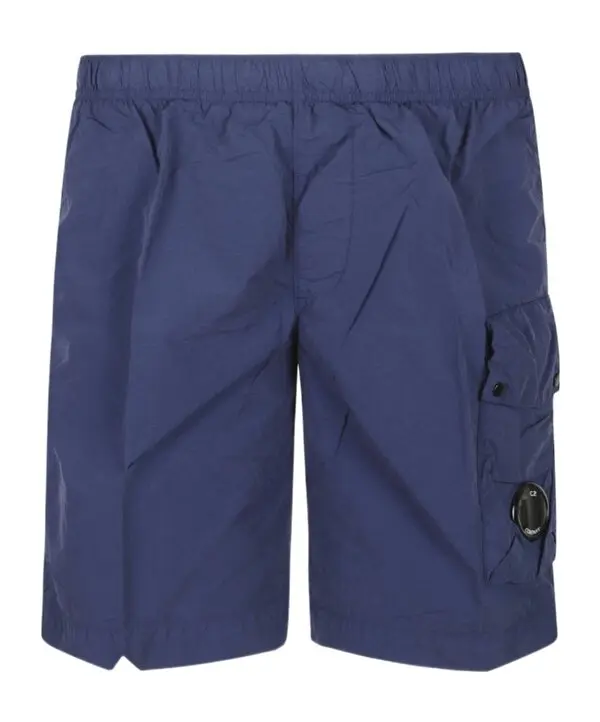 C.P. COMPANY Lens Detail Cargo Shorts - Blue