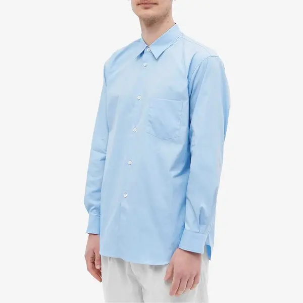 Comme Des Garçons Long-sleeved Shirt - Blue