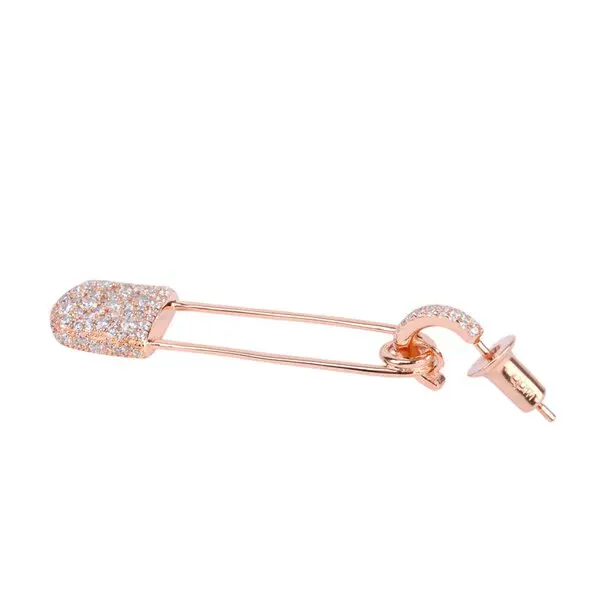 APM MONACO Rose Gold Single Diamond Pin Earring