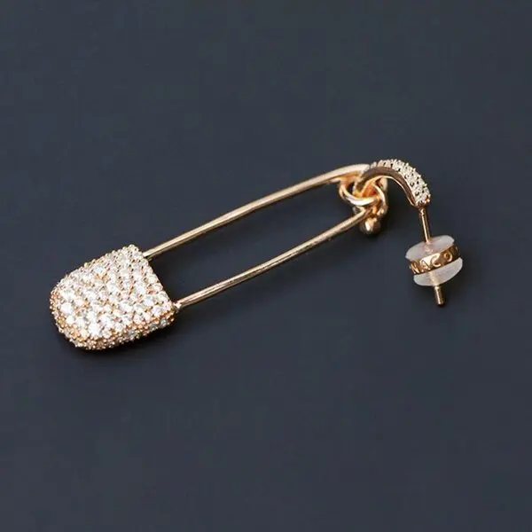 APM MONACO Rose Gold Single Diamond Pin Earring
