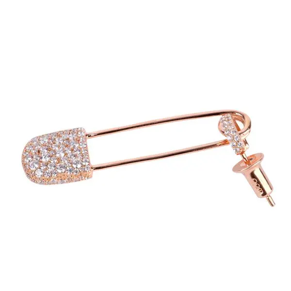 APM MONACO Rose Gold Single Diamond Pin Earring