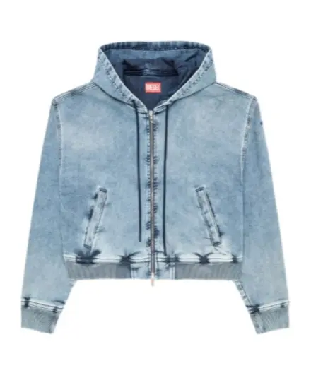 DIESEL® De-giri-crop Jogg Zipped Hoodie
